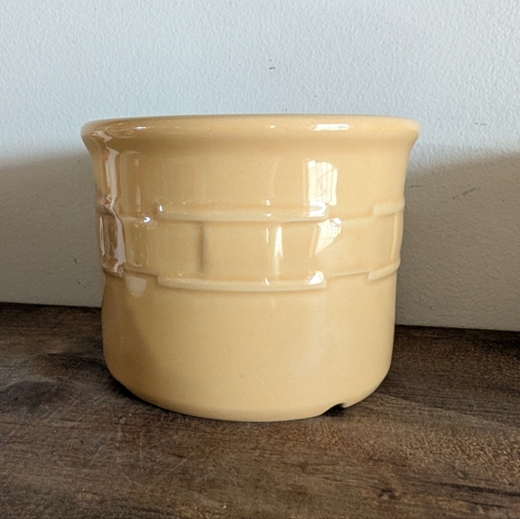 Longaberger | Kitchen | Longaberger Pottery Crock Butternut Color Made ...